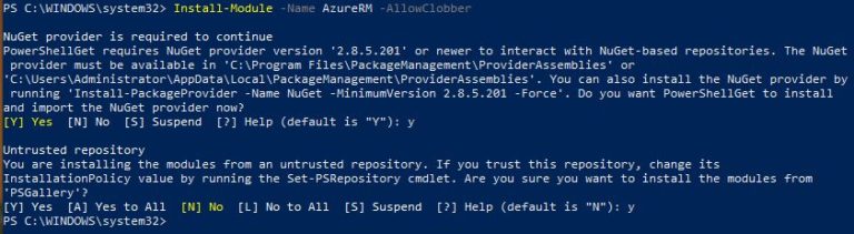 Install/Uninstall AzureRM Powershell Module – DevOpsAGE
