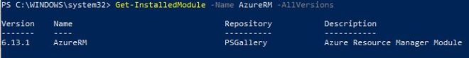 Install/Uninstall AzureRM Powershell Module – DevOpsAGE
